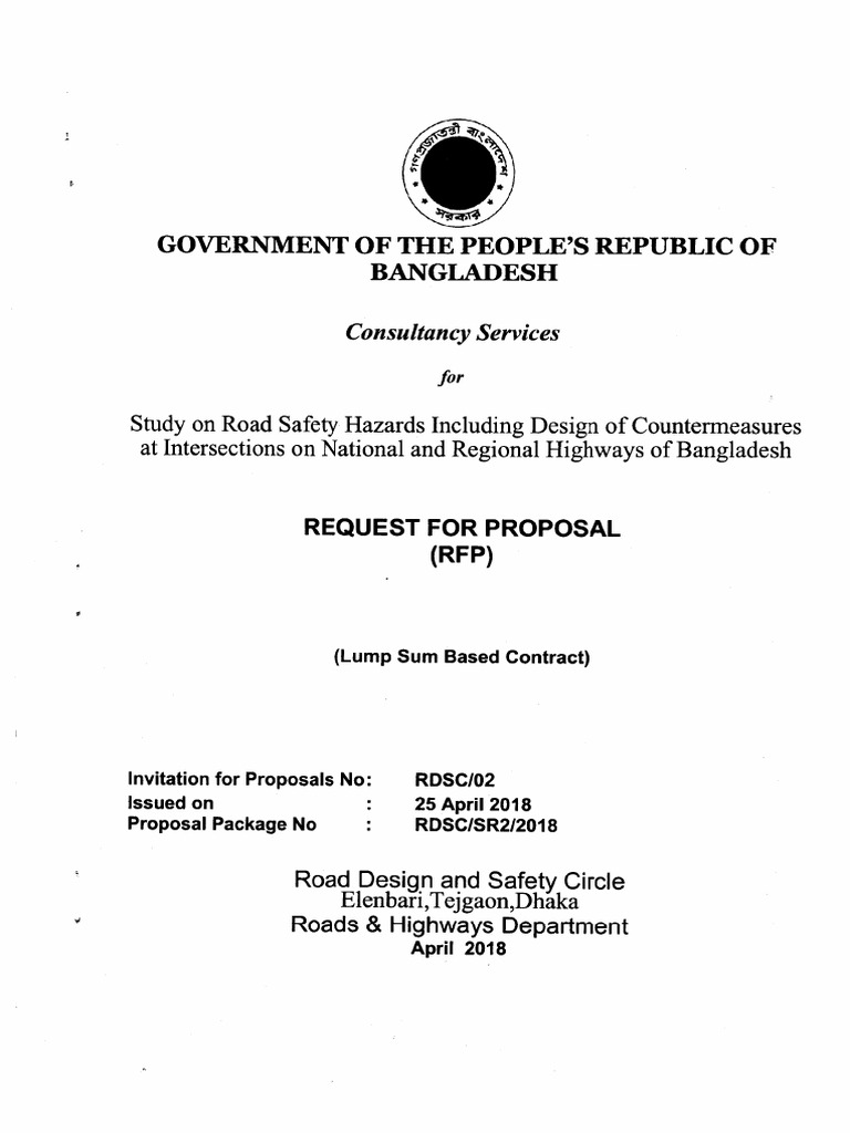 RFP - Road Safety Hazards | PDF