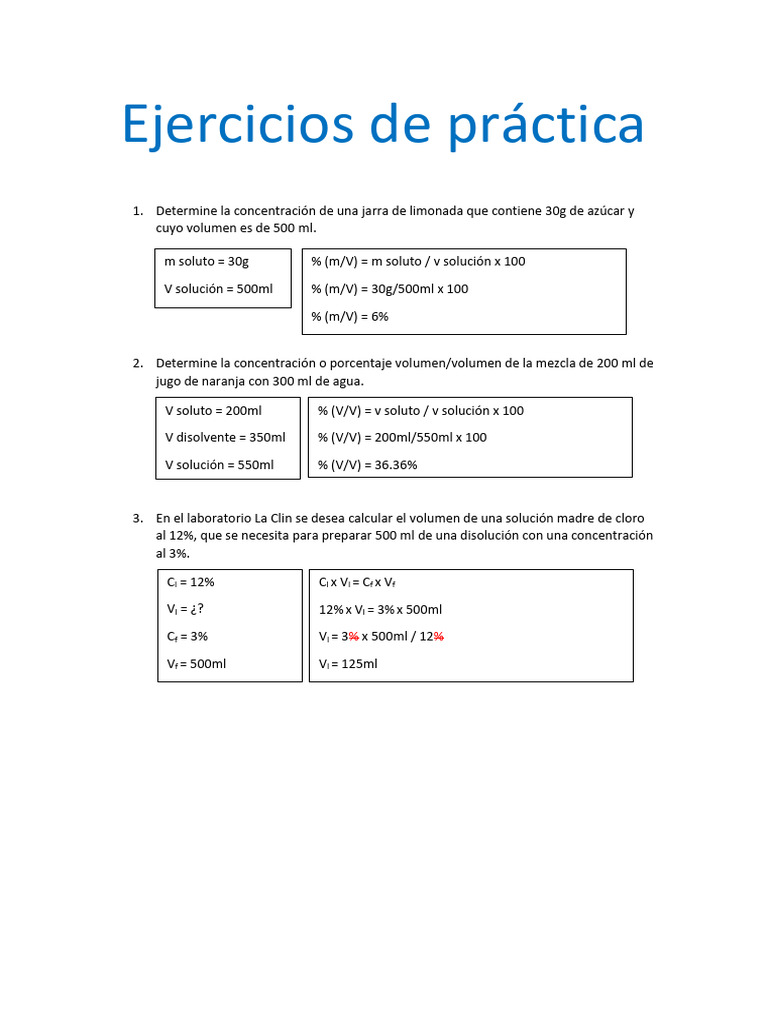 Ejercicios de Práctica | PDF