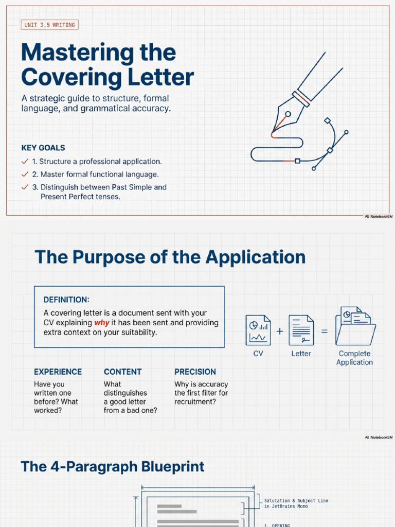 Mastering The Covering Letter Structure and Grammar | PDF