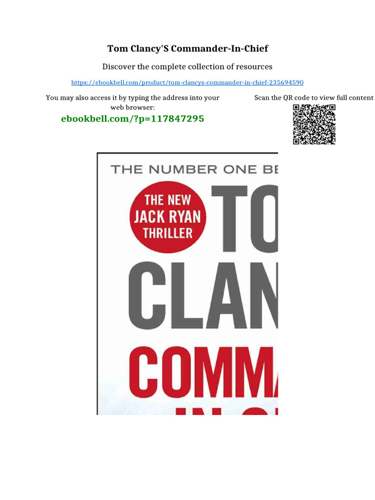 Tom Clancy's Commander-in-Chief online reading | PDF