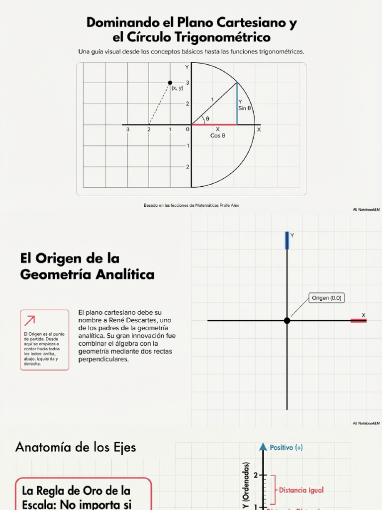 Plano Cartesiano A Trigonometría Visual | PDF