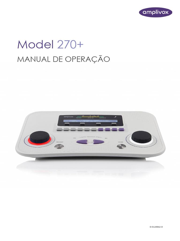 Amplivox Modelo 270plus Manual de Portugues | PDF