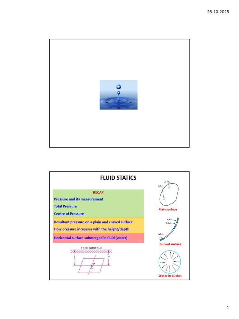 Fluid Mechanics - PPT | PDF | Buoyancy | Pressure