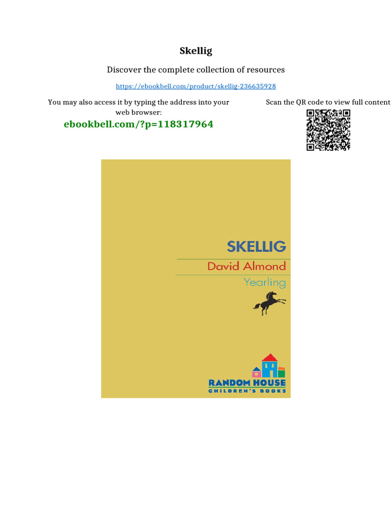 Skellig Ready To Read | PDF | Attention Deficit Hyperactivity Disorder ...