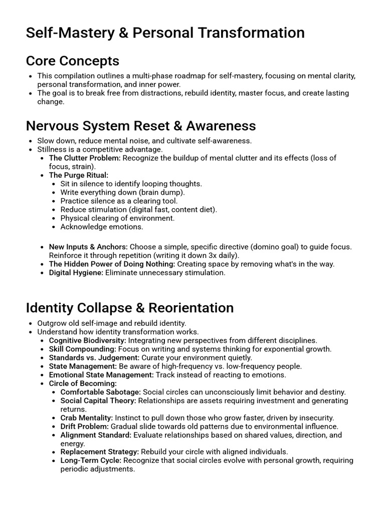 Personalgrowthandtransformation StudyGuide | PDF | Reality | Mind