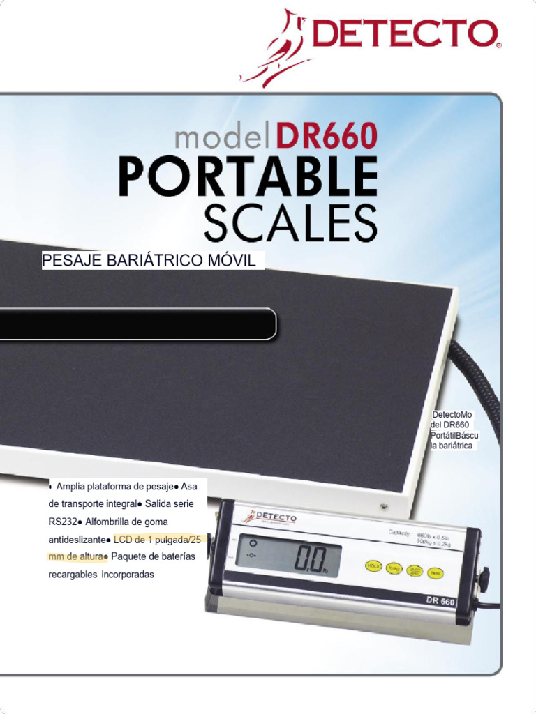 Ft. 2 Bascula Digital Detecto Dr660 | PDF | Informática | Ingenieria ...