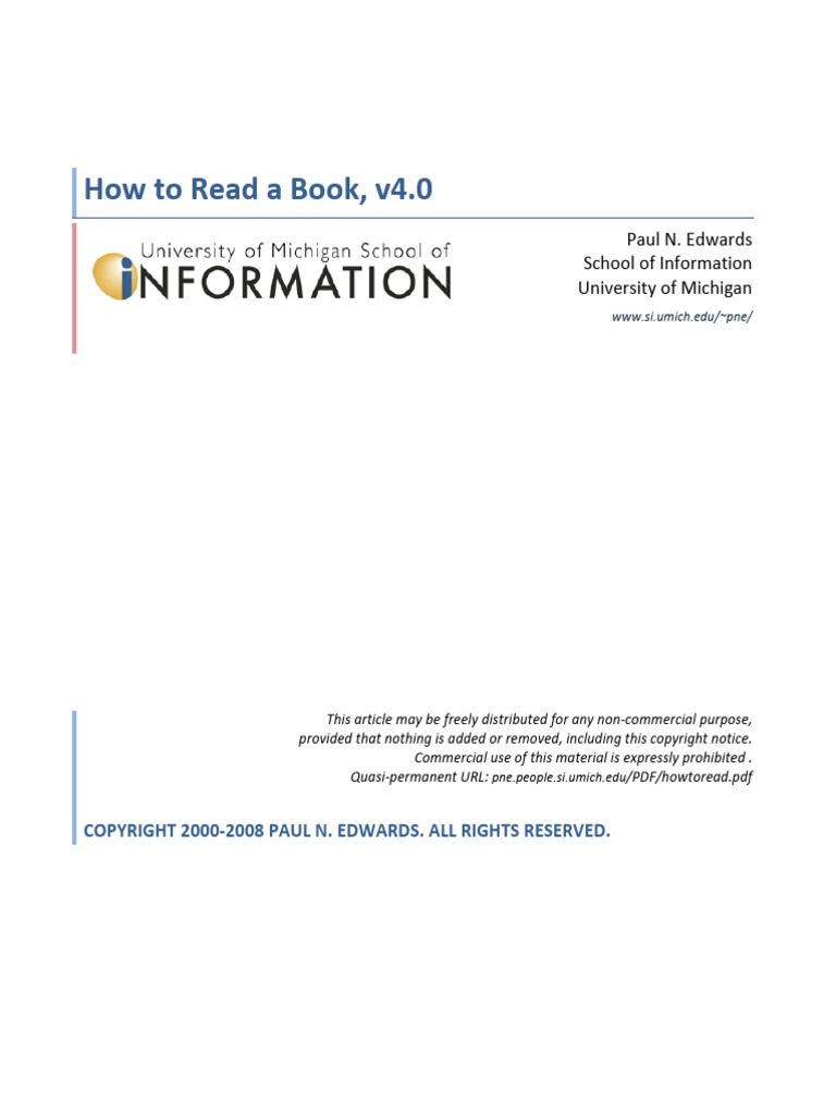 How To Read | PDF | Mind | Argument