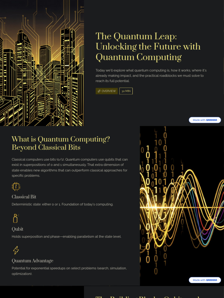 The Quantum Leap Unlocking the Future With Quantum Computing | PDF