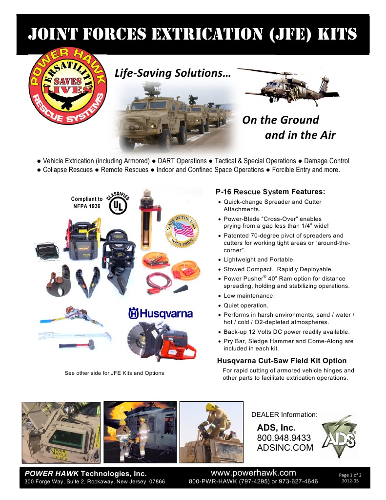 Joint Forces Extrication Kits | Download Free PDF | Vehicle Technology ...