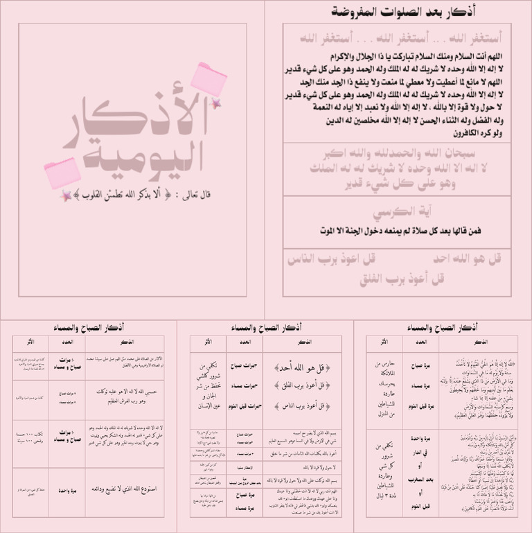 Athkar Booklet | PDF