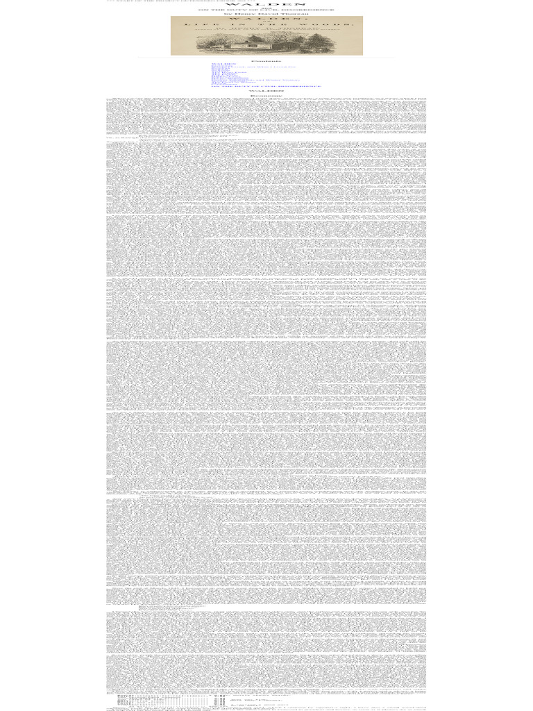 Walden | Henry David Thoreau | PDF | Walden