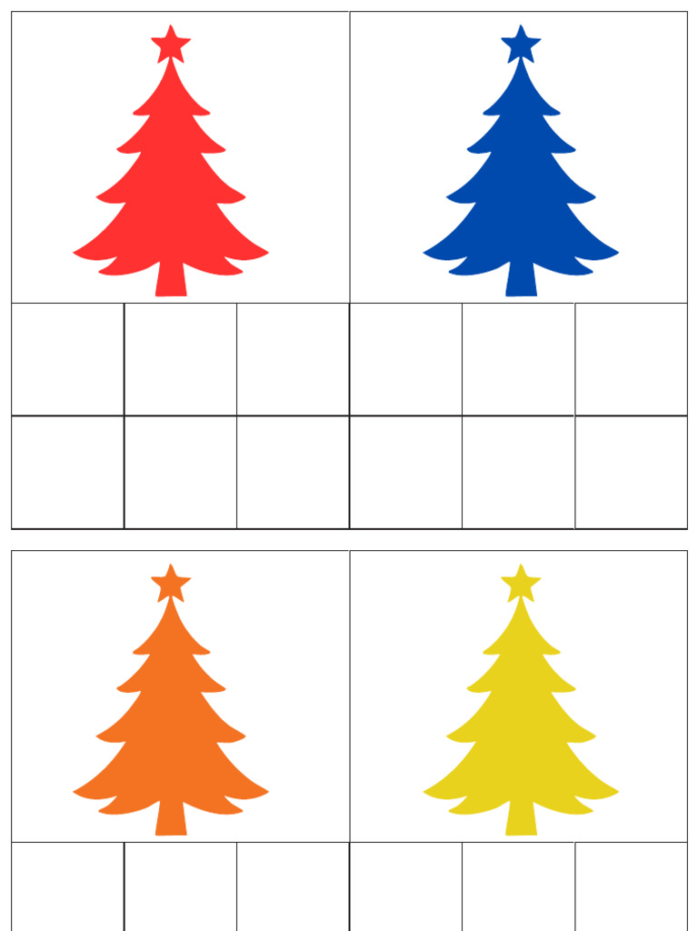 Free - Christmas Color Sorting PDF | PDF