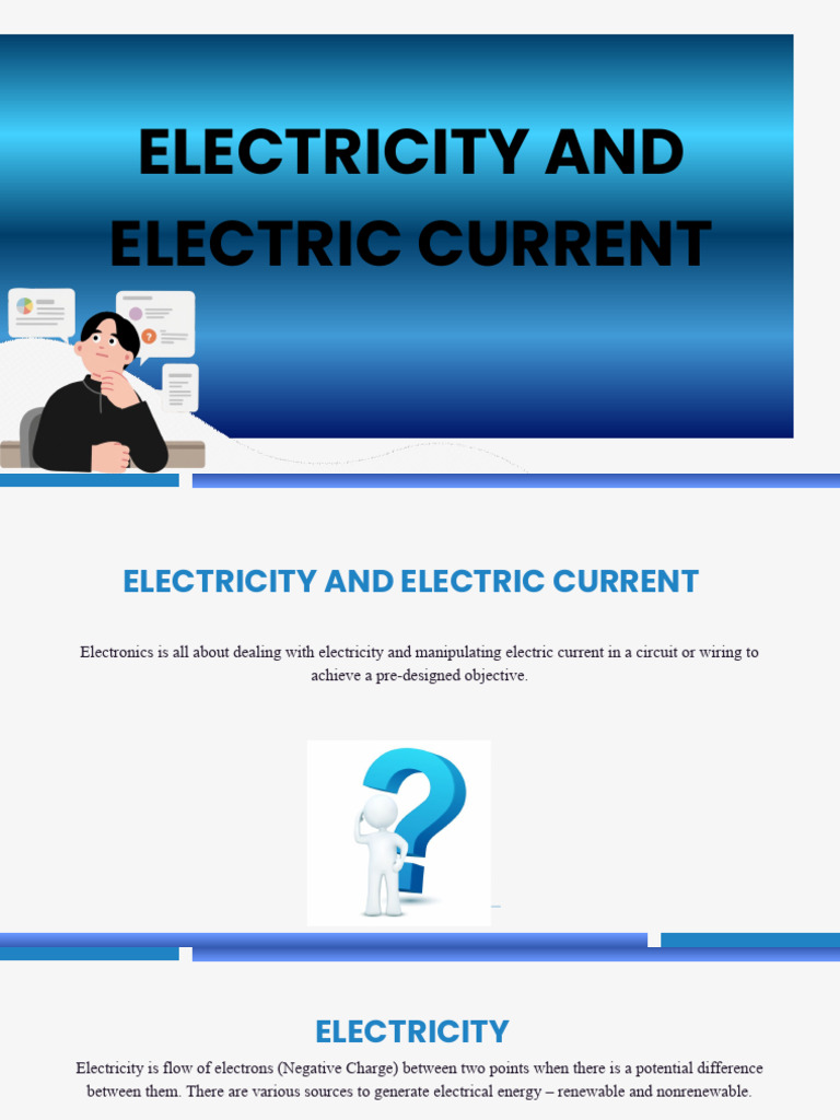 Copy1-Electricity and Electric Current | PDF | Electricity | Electric ...