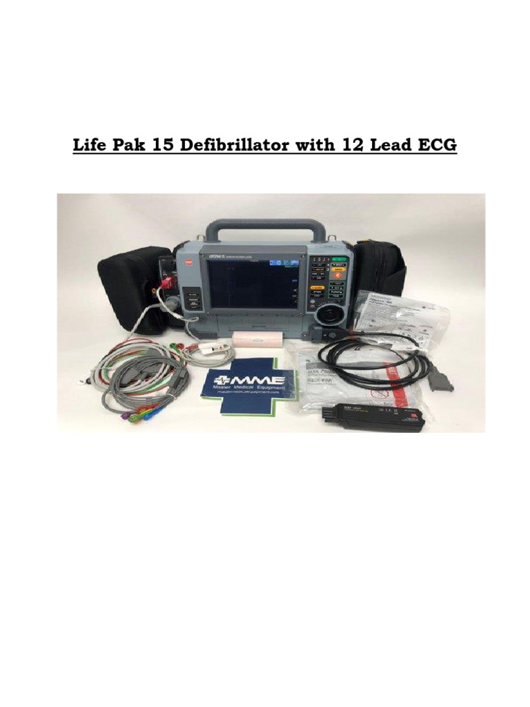 Lifepack 15 Required Specifications and Components | PDF