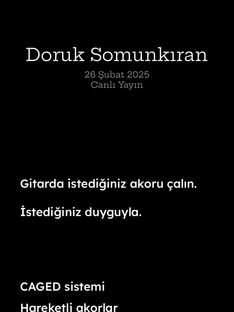 Doruk Somunkiran 26 Subat 2025 | PDF