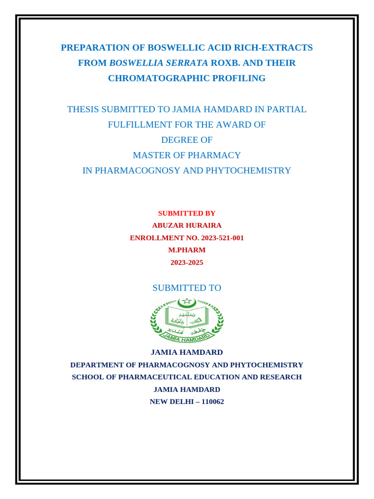 Final Thesis New | PDF | Chromatography | Elution