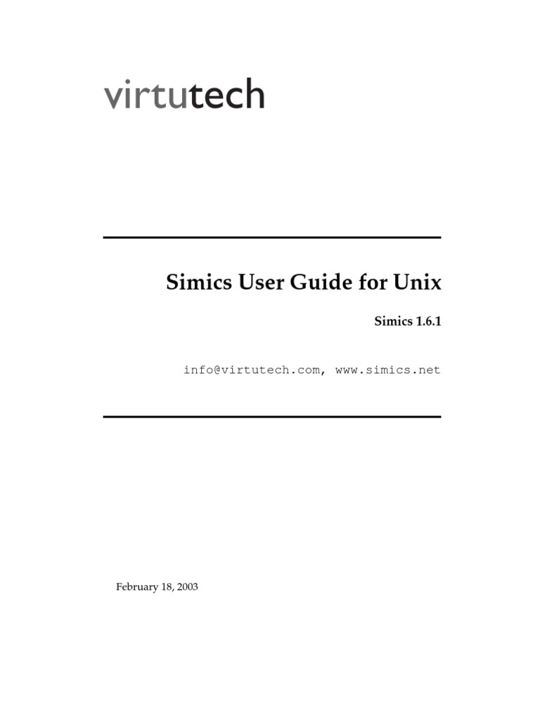 Simics User Guide For Linux Pdf 64 Bit Computing Command Line