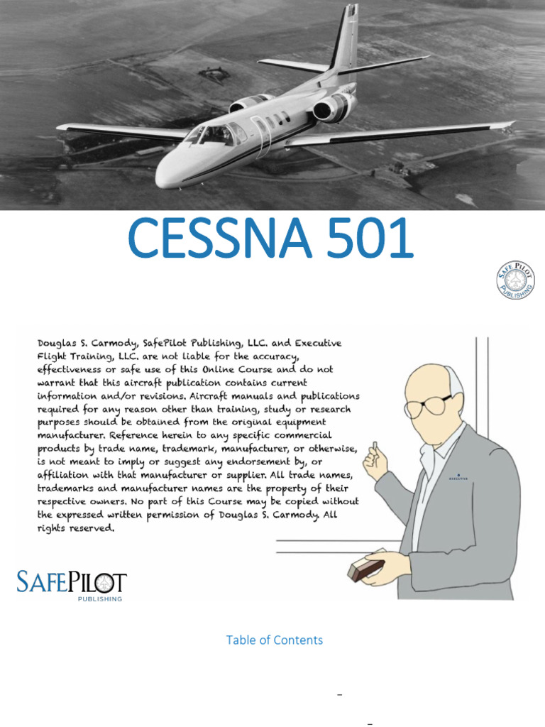 Ce-501-1-10 Training Manual For Cessna Citation | PDF | Flight Control ...