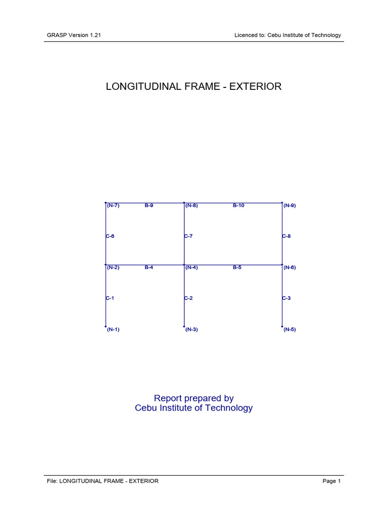 Longitudinal Frame - Exterior | PDF | Structural Engineering ...