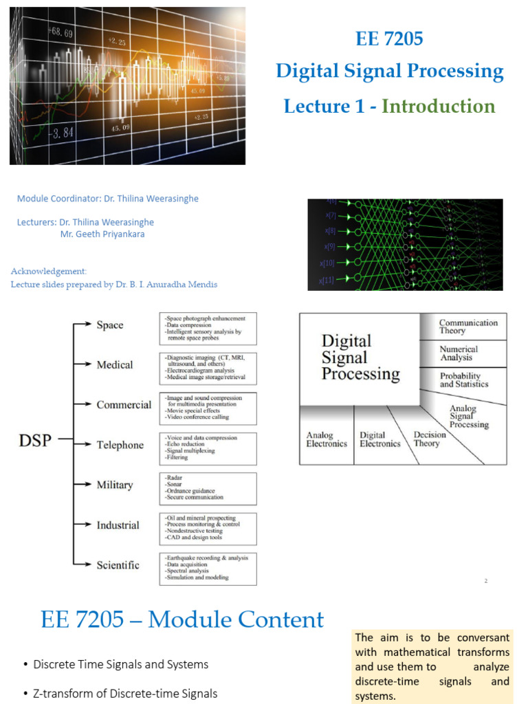 1 Introduction | PDF | Sampling (Signal Processing) | Digital Signal ...