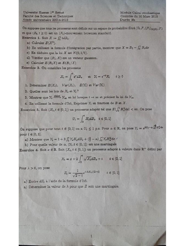 TD FSTS | PDF