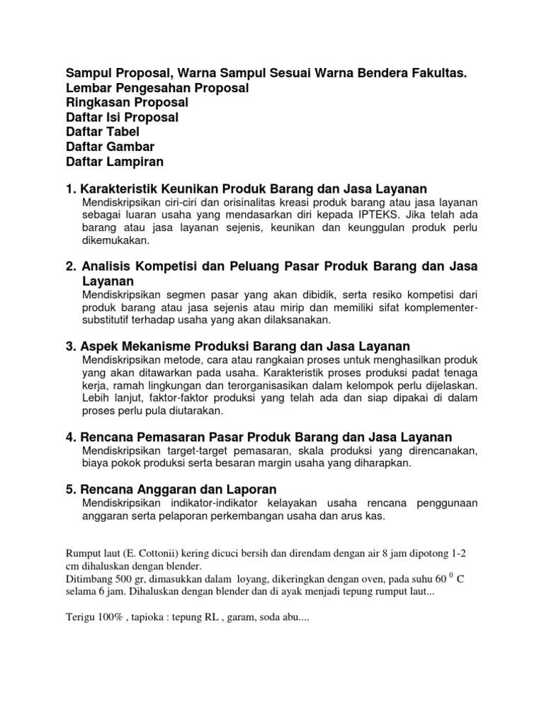 Mie Rumput Laut | PDF