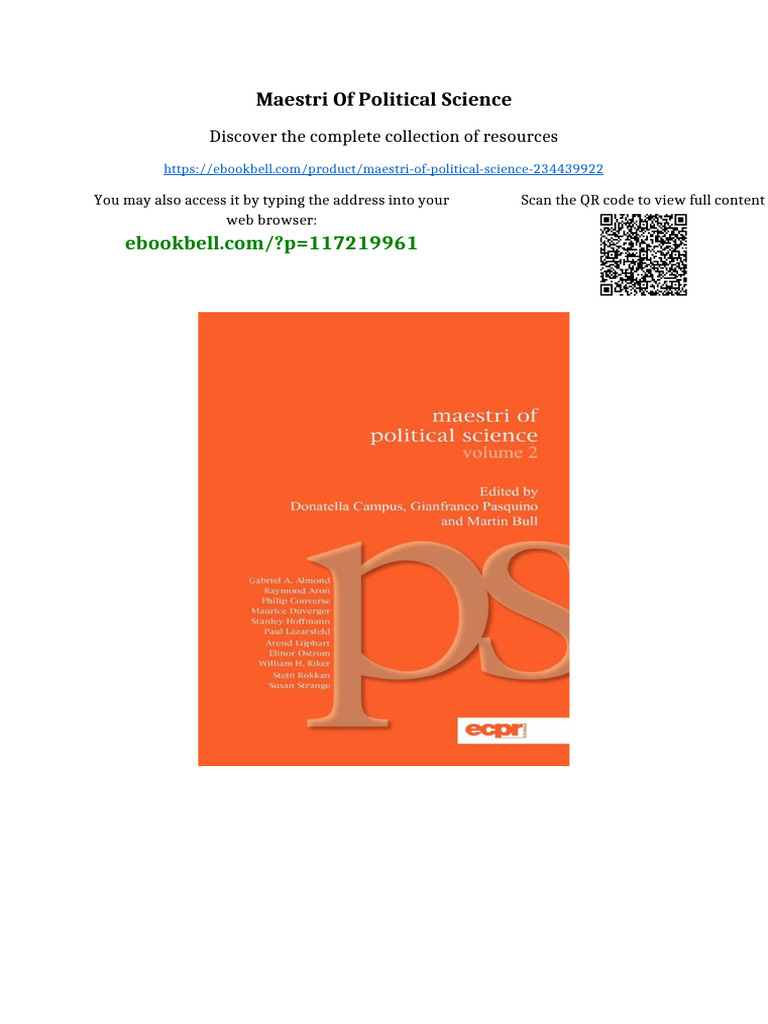 Maestri of Political Science No Waiting Time | PDF | Quality Of Life ...