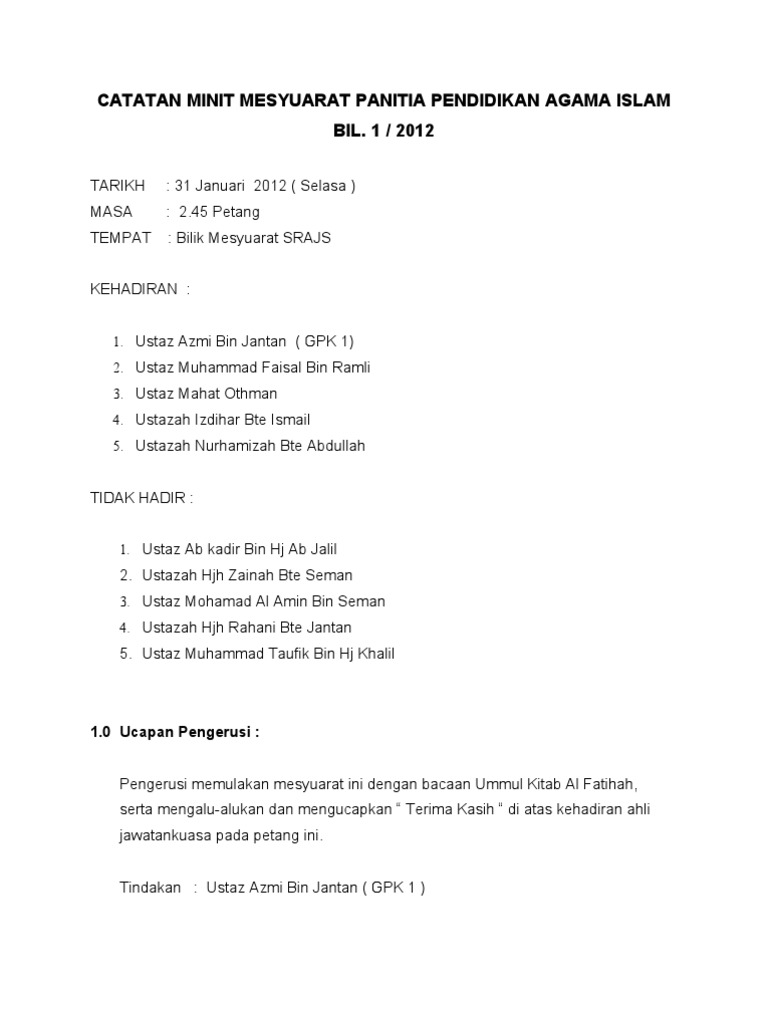 Rencana Aktiviti PAI 2012 | PDF | Karier & Perkembangan