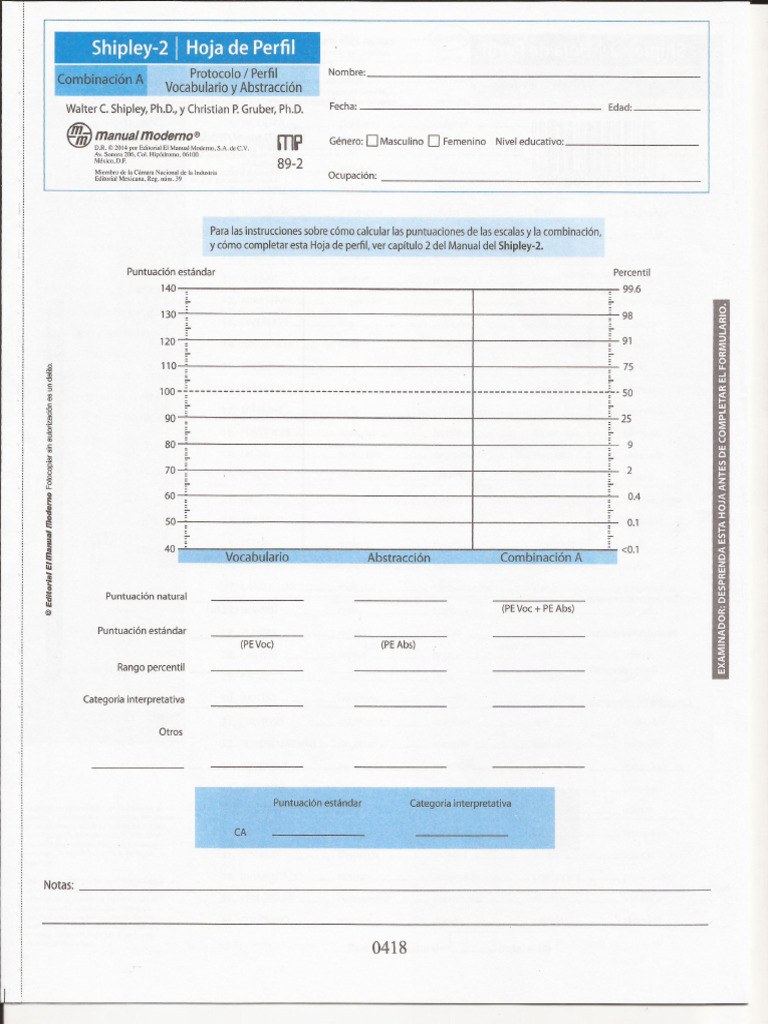Protocolo Shipley 2 | PDF