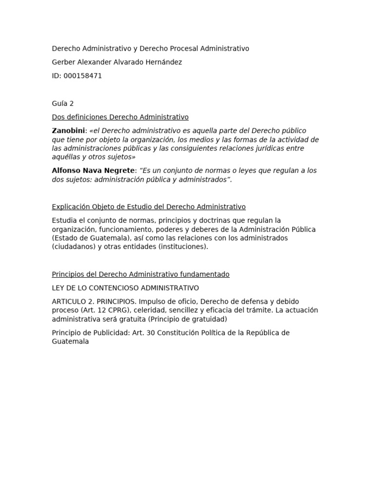 Tareá Guía 2 Derecho Admón | PDF