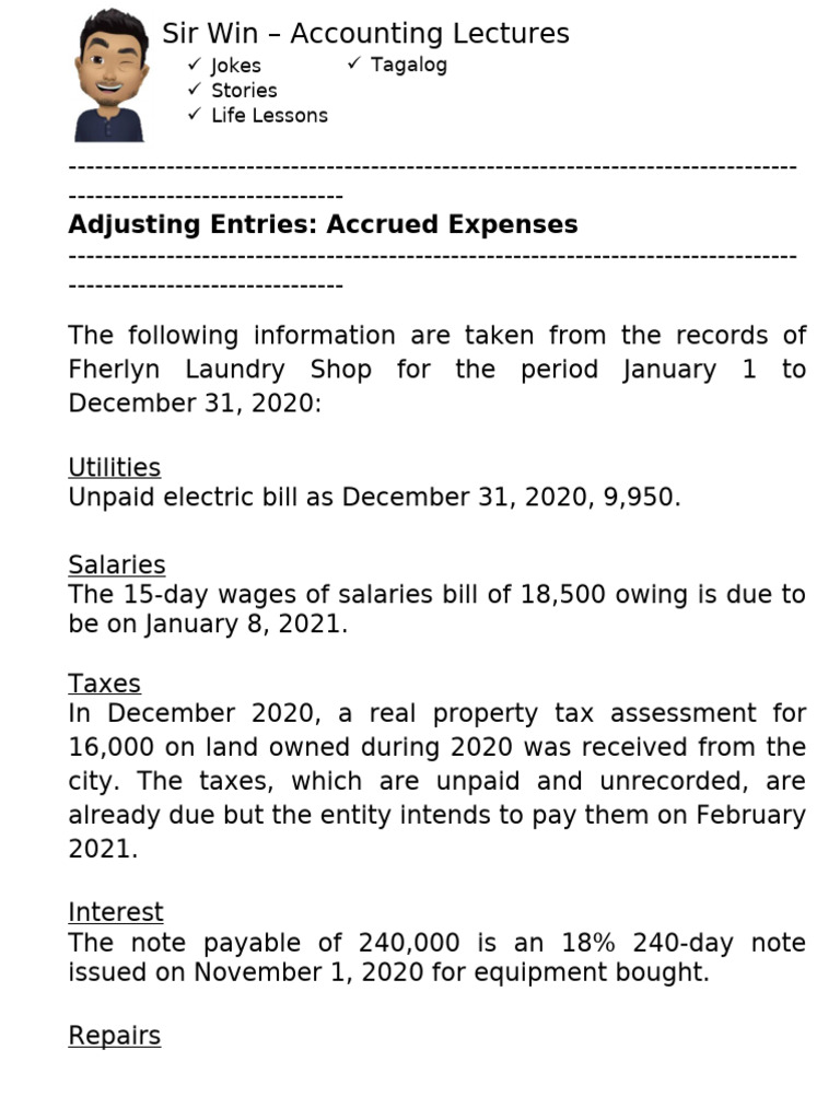 Accrued Expenses | PDF
