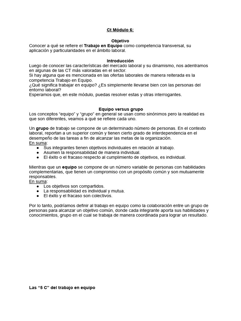 CT Módulo 6 | PDF