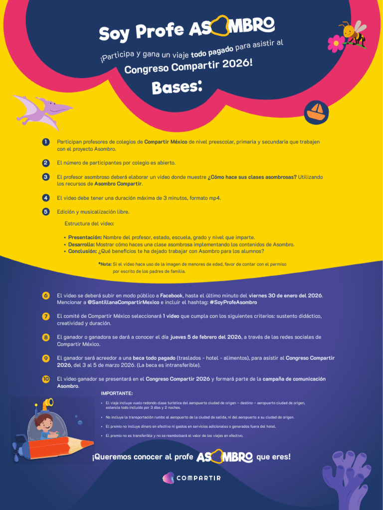 Soy Profe Asombro 2026 - Bases | PDF