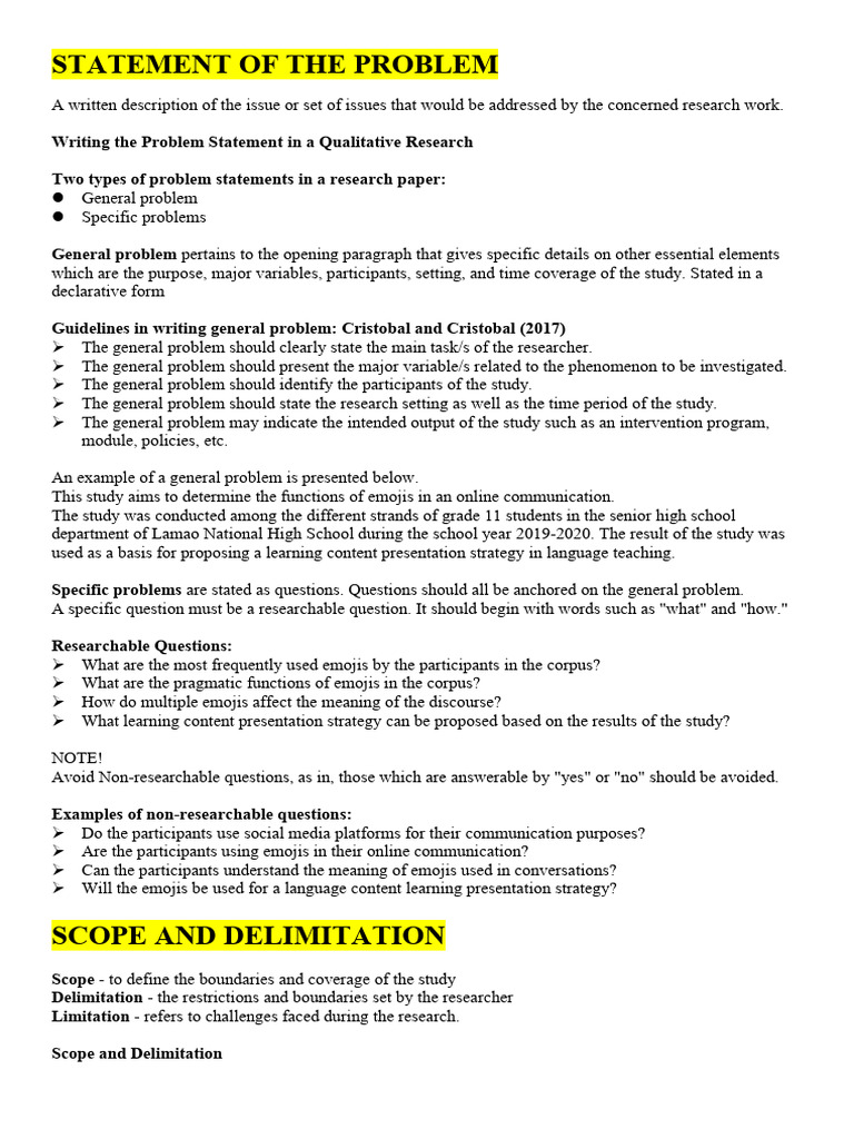 Sop Scope Significance | PDF