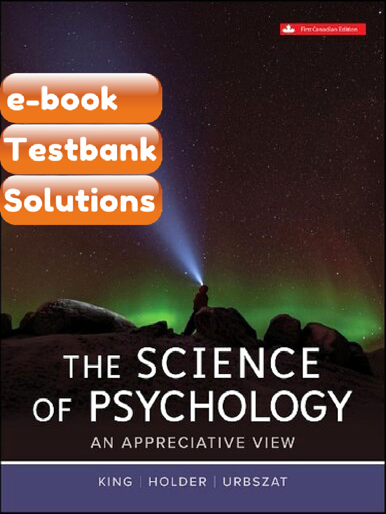 eBook & Testbank the Science of Psychology an Appreciative View 1st ...