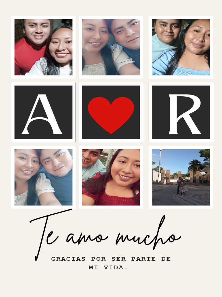 Collage de Fotos de Parejas Enamoradas Creativo Bonito Negro - 20260213 ...