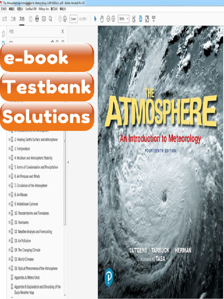 Testbank - The Atmosphere an Introduction to Meteorology 14th Edition ...