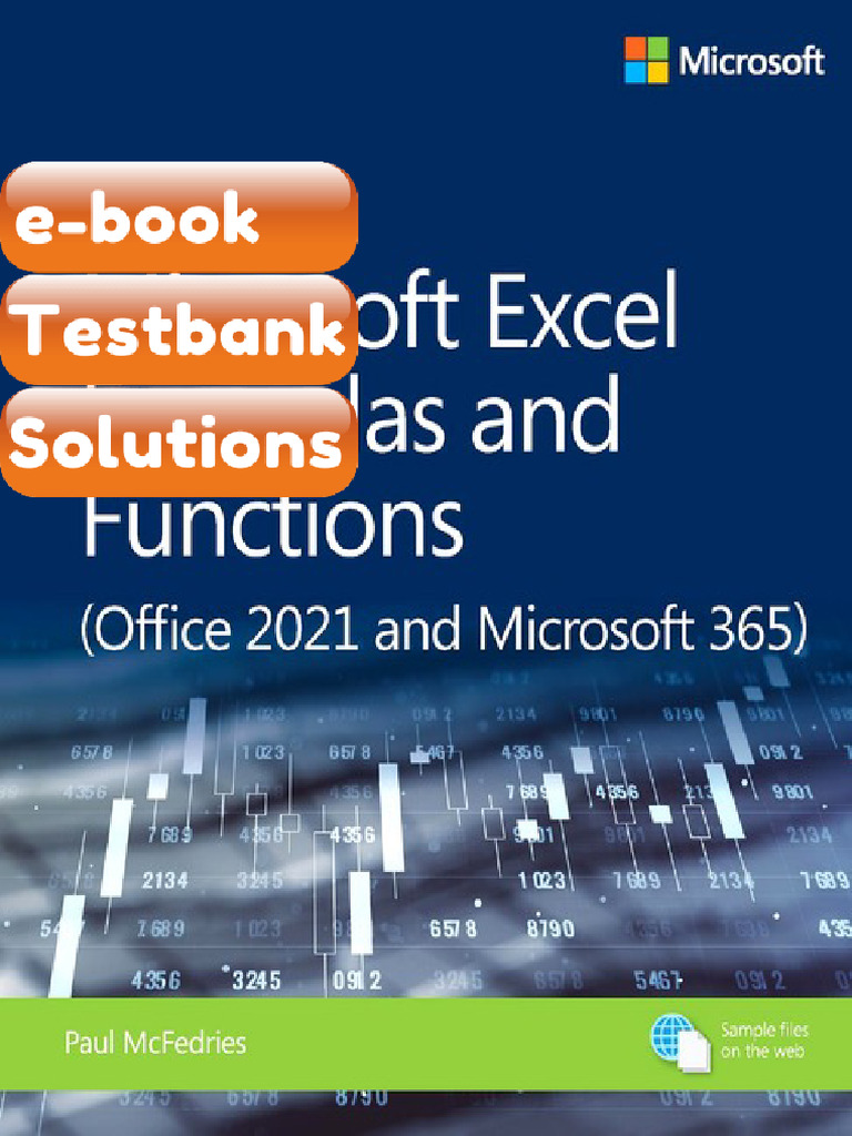 Microsoft Excel Formulas and Functions Office 2021 and Microsoft 365 ...