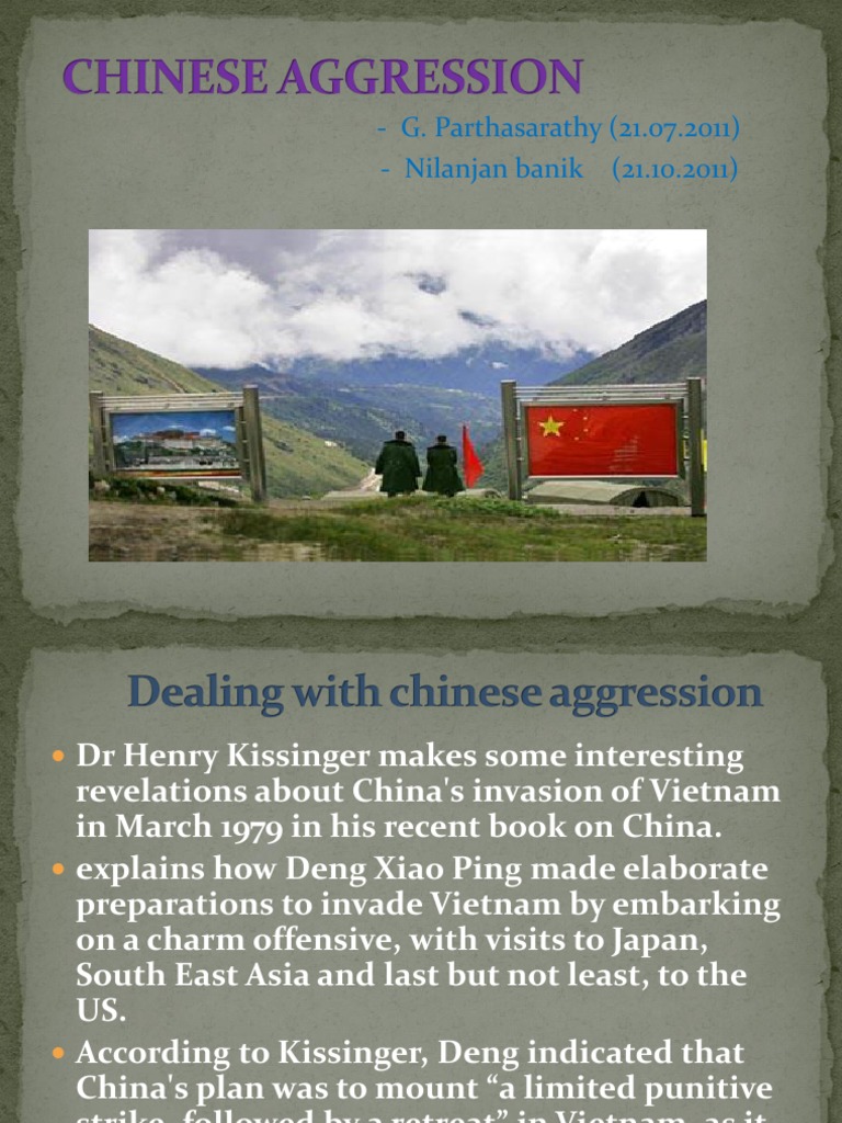 Chinese Aggression | PDF | China | World Politics