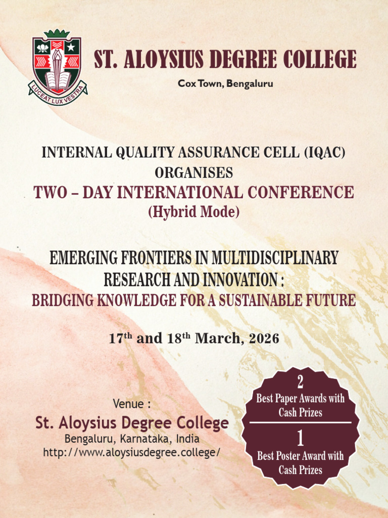 ST Aloysius Two Days International Conference Brochure 2-1-2026 - 6 ...
