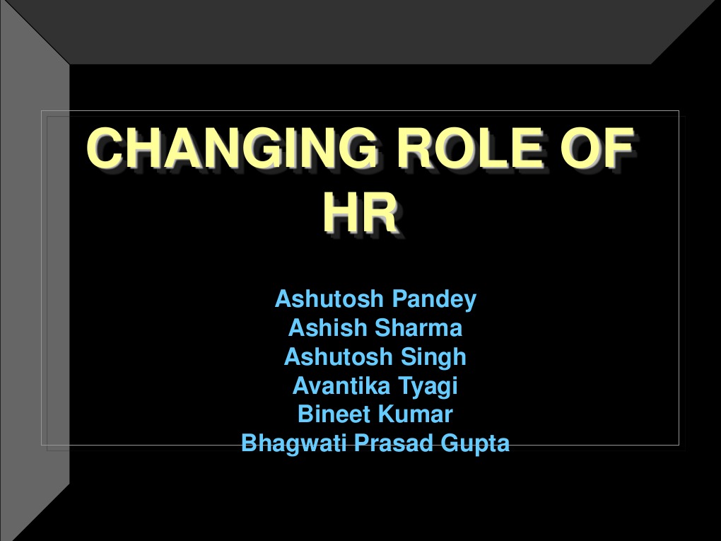 Changing Role of HR from Operational to Strategic | PDF | Human ...