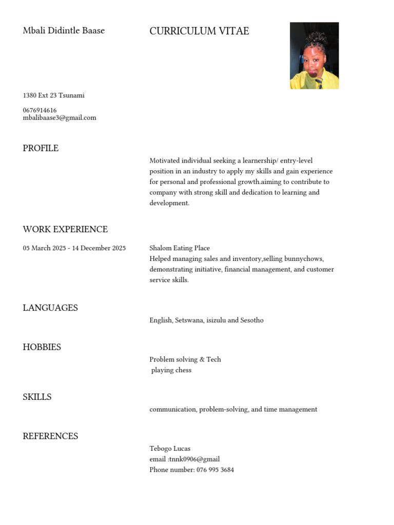Official Cv | PDF
