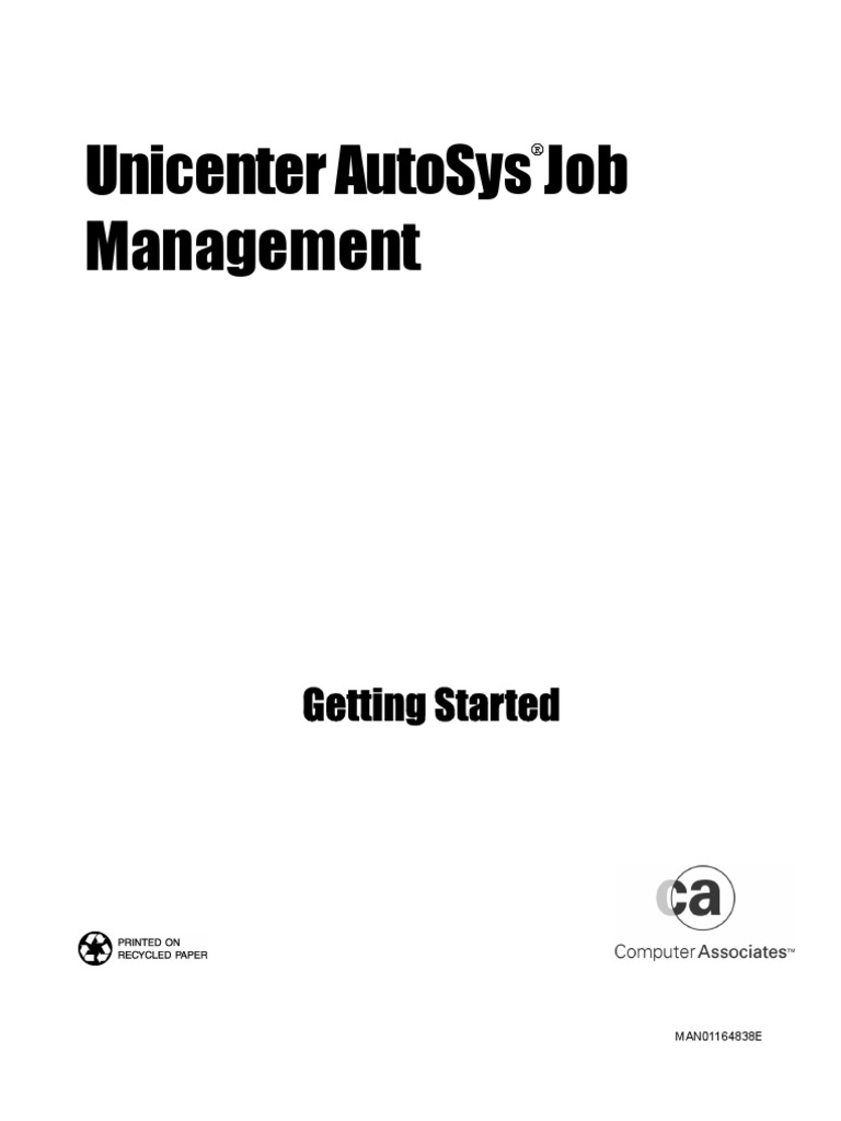 Autosys Job | Command Line Interface | Graphical User Interfaces