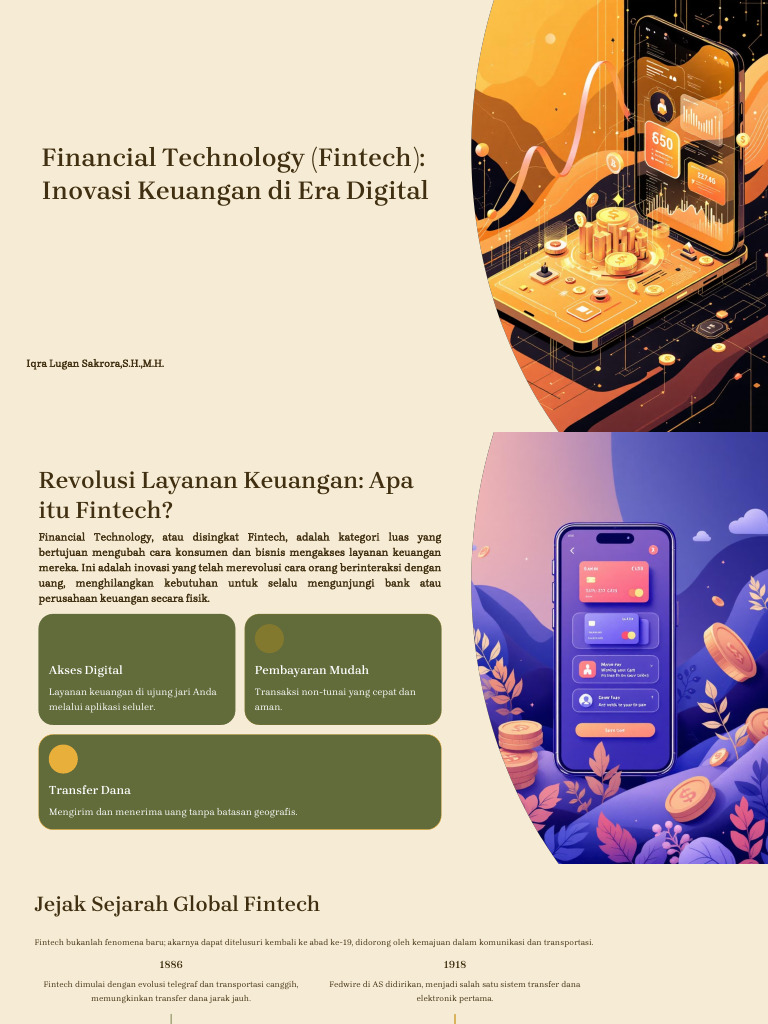 Financial Technology Fintech Inovasi Keuangan Di Era Digital | PDF