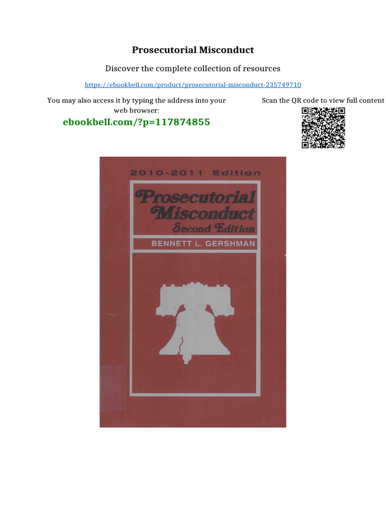 Prosecutorial Misconduct Full Digital Chapters | PDF