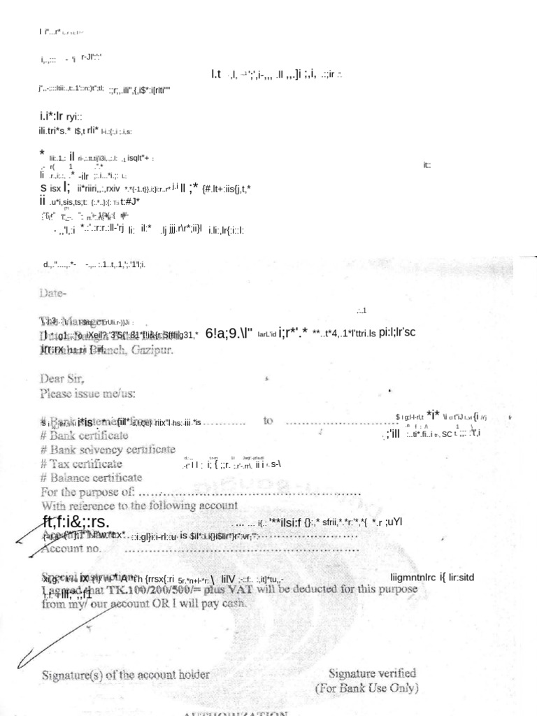 Dbbl Bank Statement Request Form | PDF
