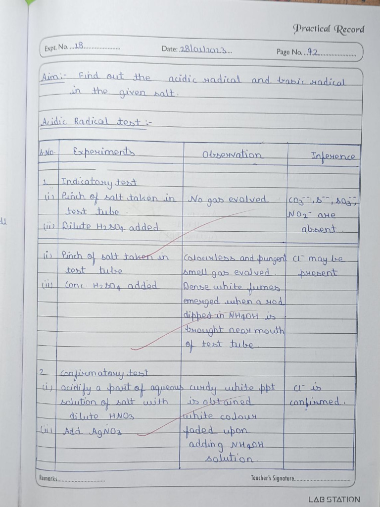 Salt Analysis of Arsenic Chloride | PDF
