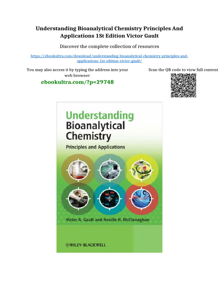 Understanding Bioanalytical Chemistry Principles and Applications 1st ...