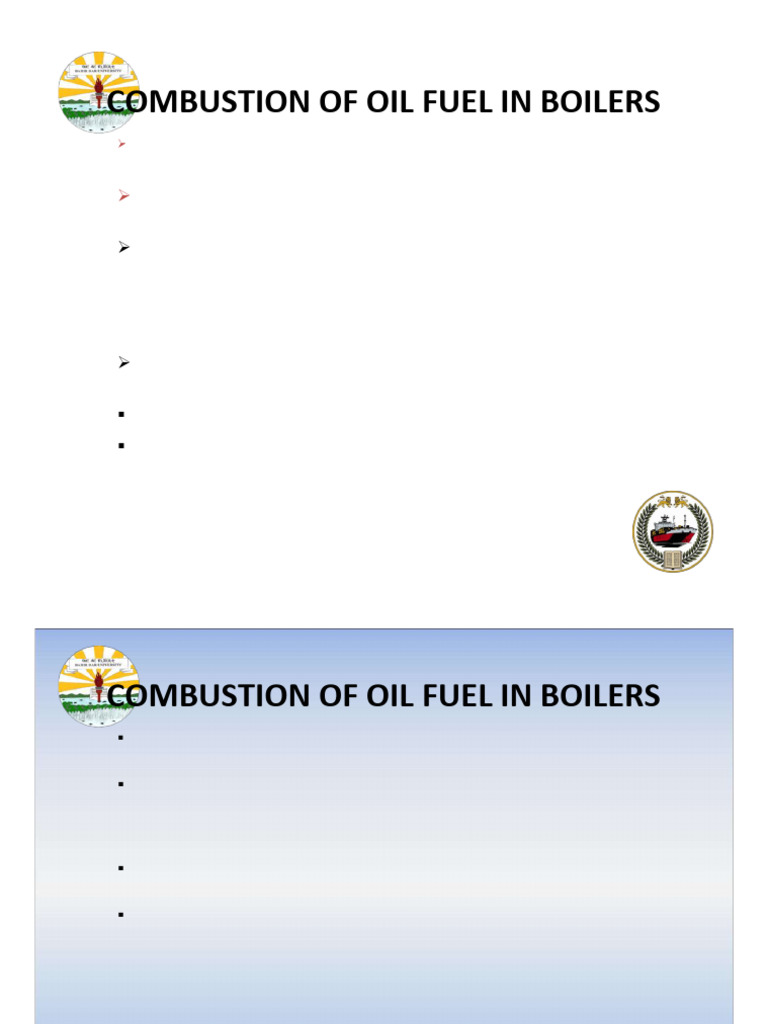 Combustion in Boiler | PDF | Combustion | Fuel Oil