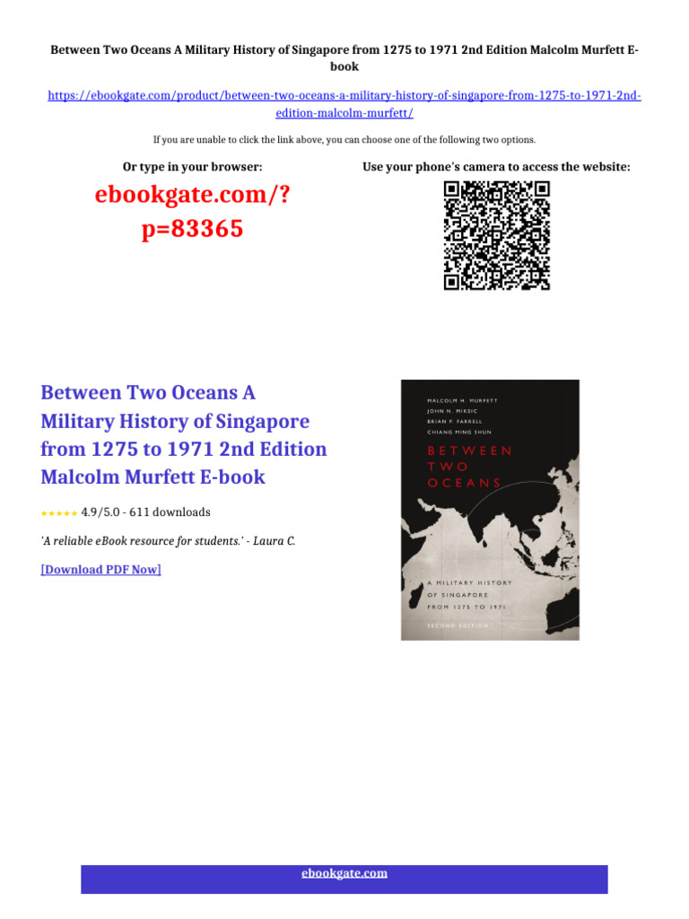 Between Two Oceans A Military History of Singapore from 1275 to 1971 ...
